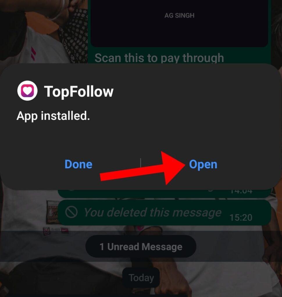 Get Real Instagram Followers From - TopFollow App.